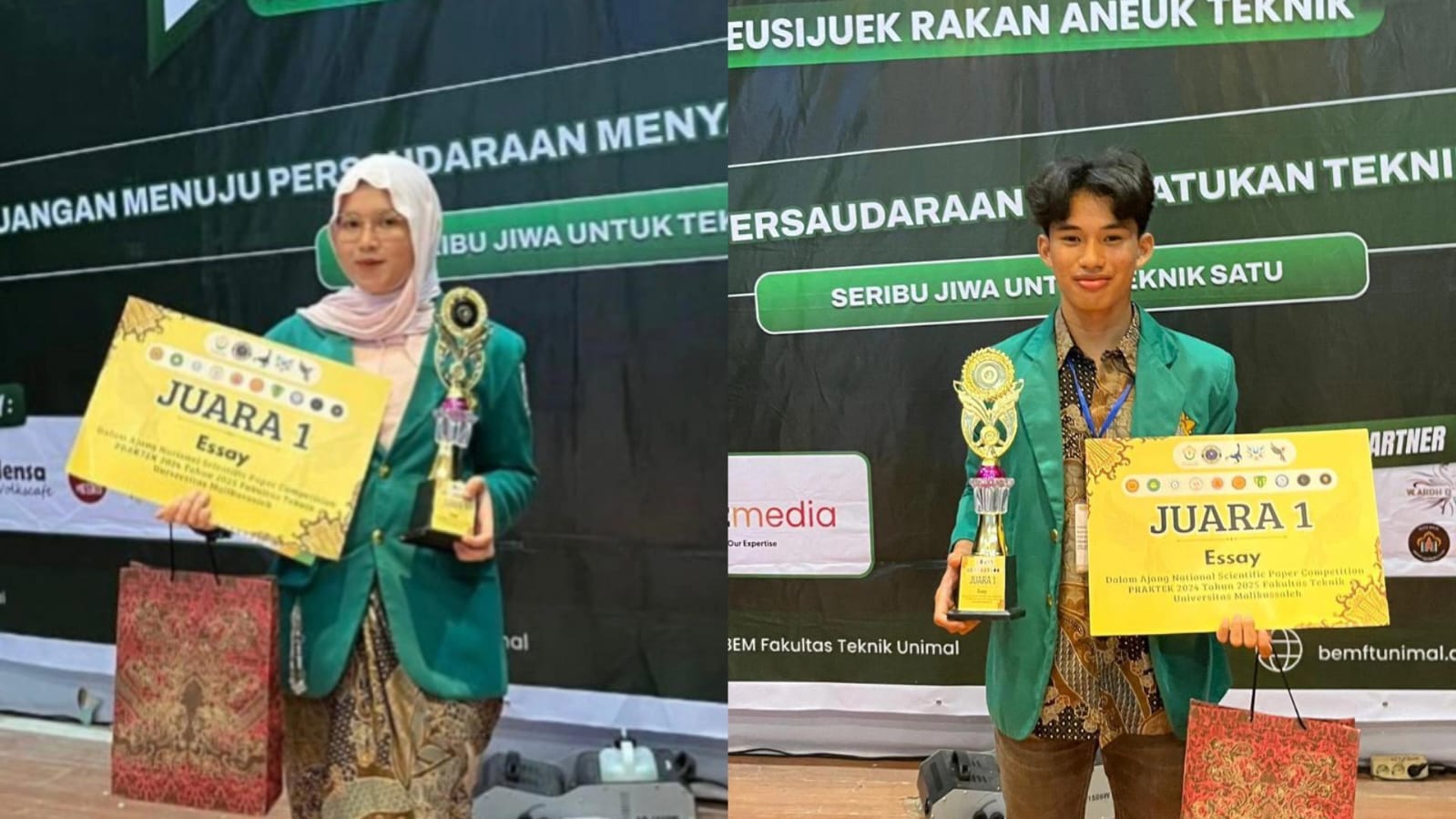 Mahasiswa USK Raih Juara I Lomba Esai Nasional PRAKTEK 2025