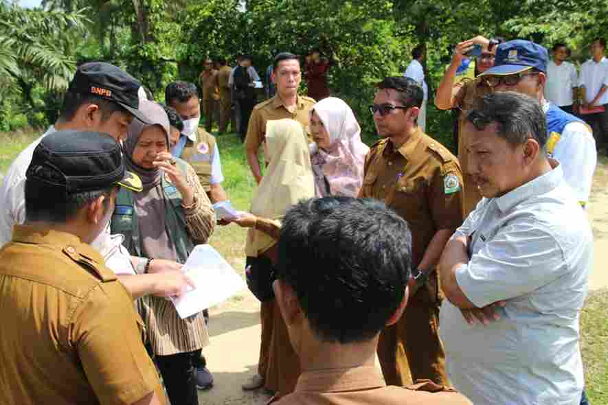 BNPB Tinjau Lokasi Pembangunan Tanggul Penahan Banjir di Aceh Tamiang