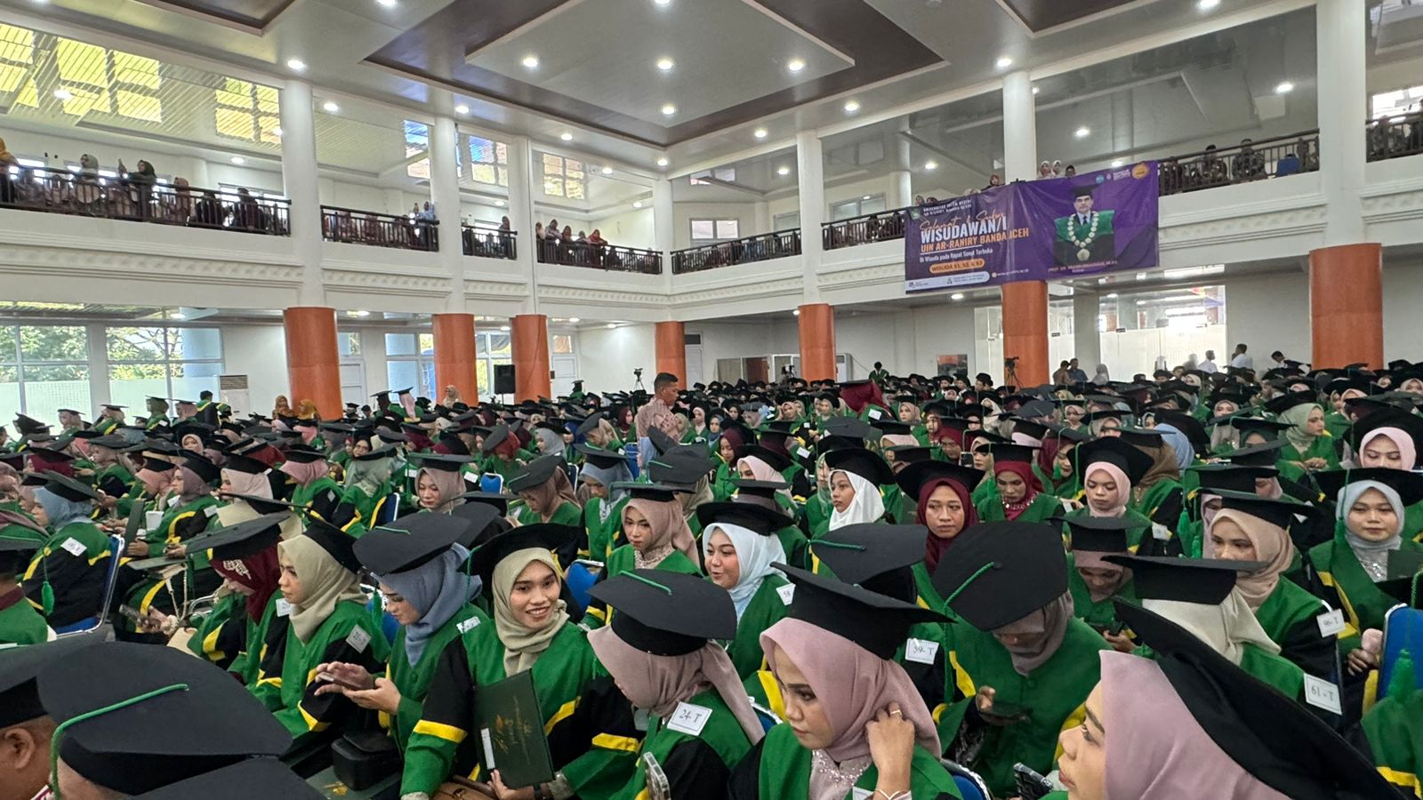 UIN Ar-Raniry Banda Aceh Wisuda 1.635 Lulusan, Termasuk Mahasiswa Asing